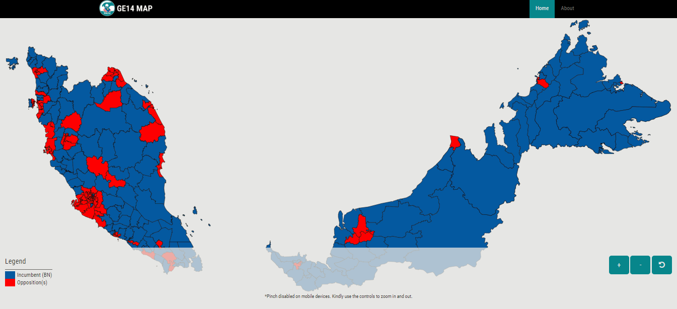 Head To GE14MAP.com To Keep Track Of All The 222 Parliamentary ...